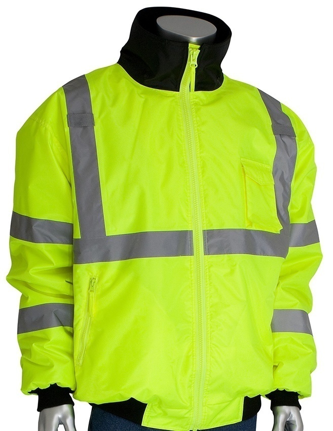 PIP ANSI Type R Class 3 Lime Bomber Jacket - GME Supply