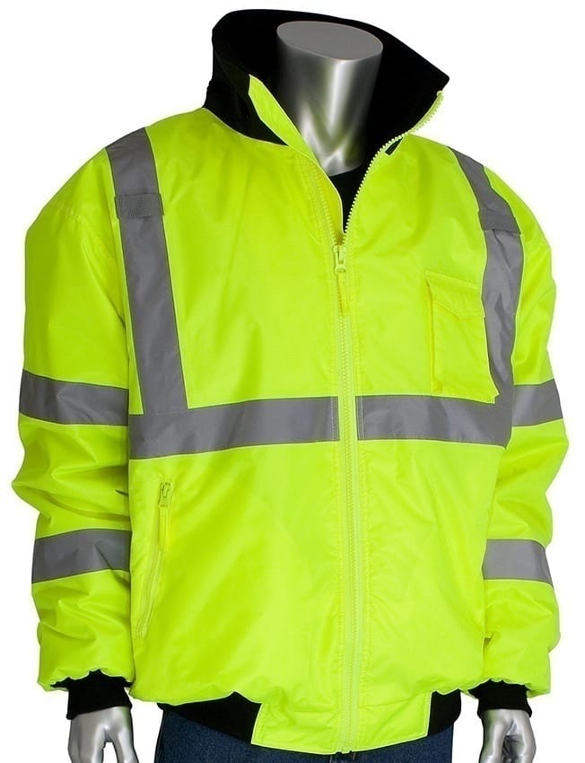 PIP ANSI Type R Class 3 Lime Bomber Jacket - GME Supply