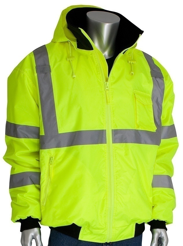 PIP ANSI Type R Class 3 Lime Bomber Jacket - GME Supply