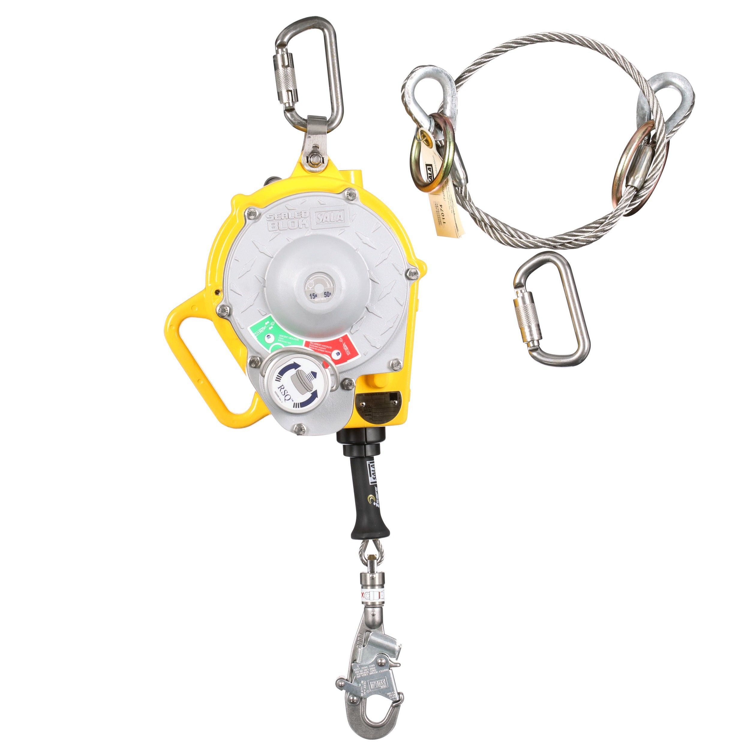 3M DBI-SALA Sealed-Blok RSQ 50 ft 3-Way Retrieval Stainless Cable SRL ...