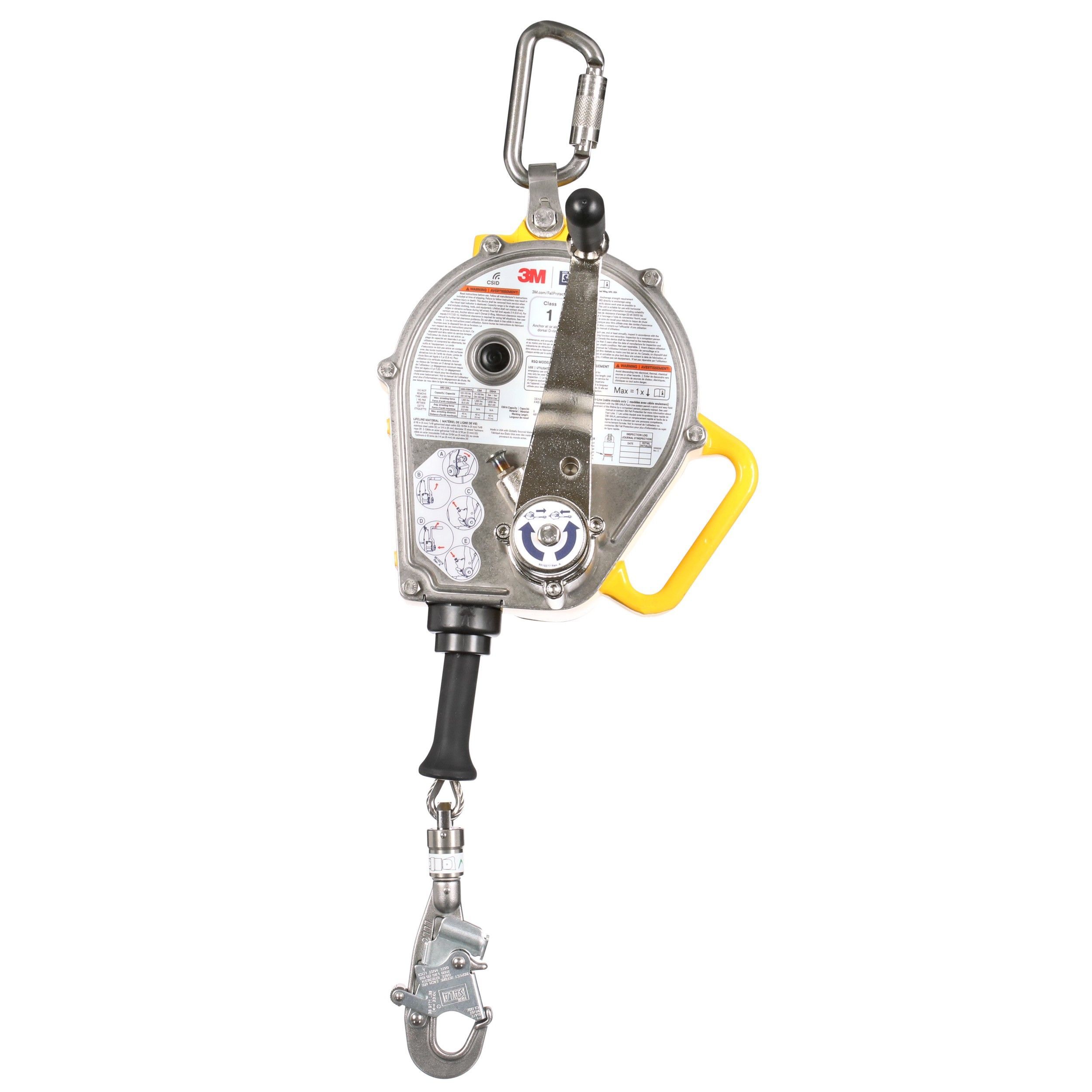 3M DBI-SALA Sealed-Blok RSQ 50 ft 3-Way Retrieval Stainless Cable SRL ...