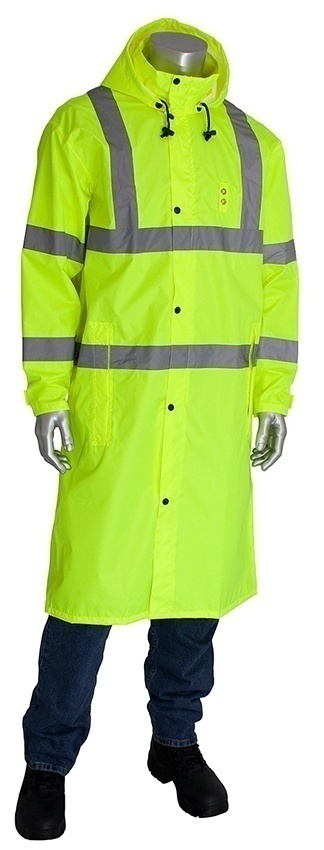 PIP Viz ANSI Type R Class 3 Raincoat (48 Inch) - GME Supply