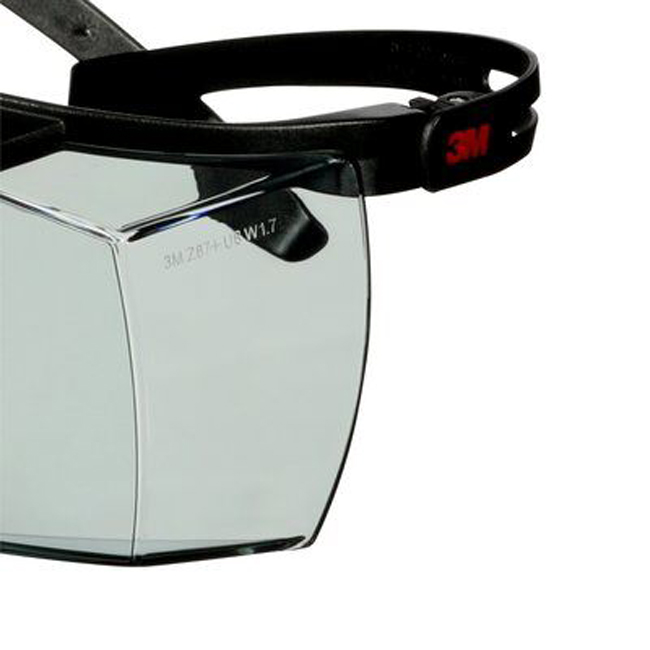 3M SecureFit 3700 Series Safety Glasses-Standard-IR 1.7 Gray-Black (10 ...