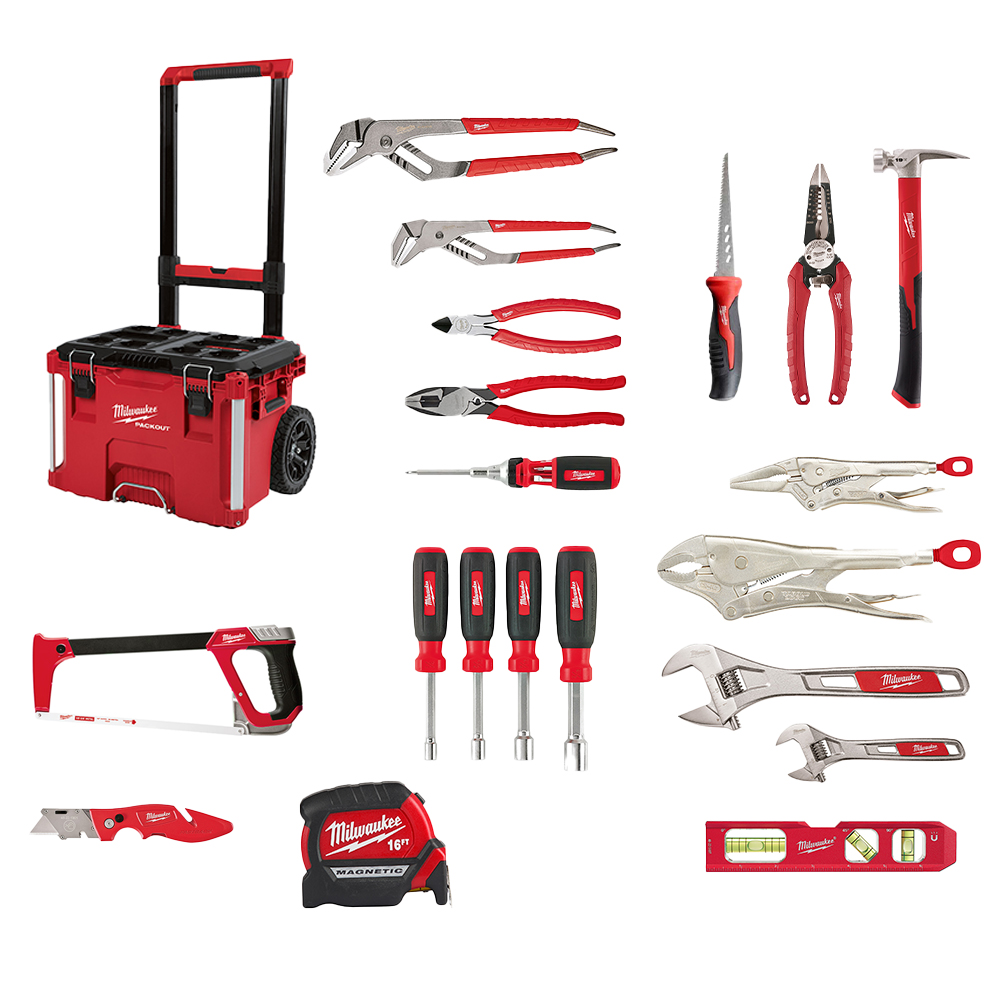 Milwaukee 18 Piece Electricians Tool Kit - GME Supply