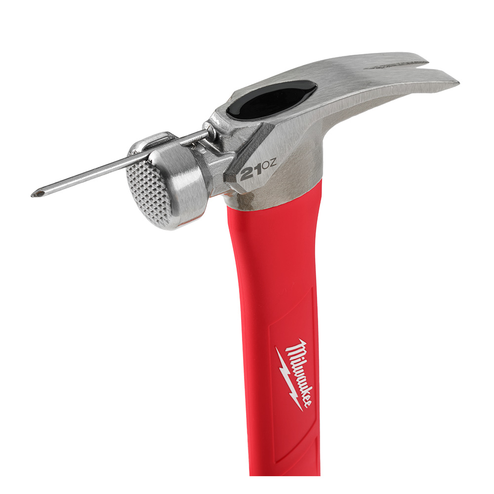 Milwaukee 21oz Milled Face Poly/Fiberglass Handle Hammer - GME Supply