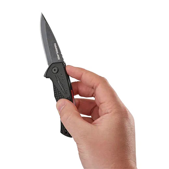 Milwaukee 2.5 Inch HARDLINE Smooth Blade Pocket Knife - GME Supply