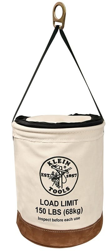 Klein Tools 5104CLR 150 lb Heavy Duty Top Closing Canvas Bucket - GME ...