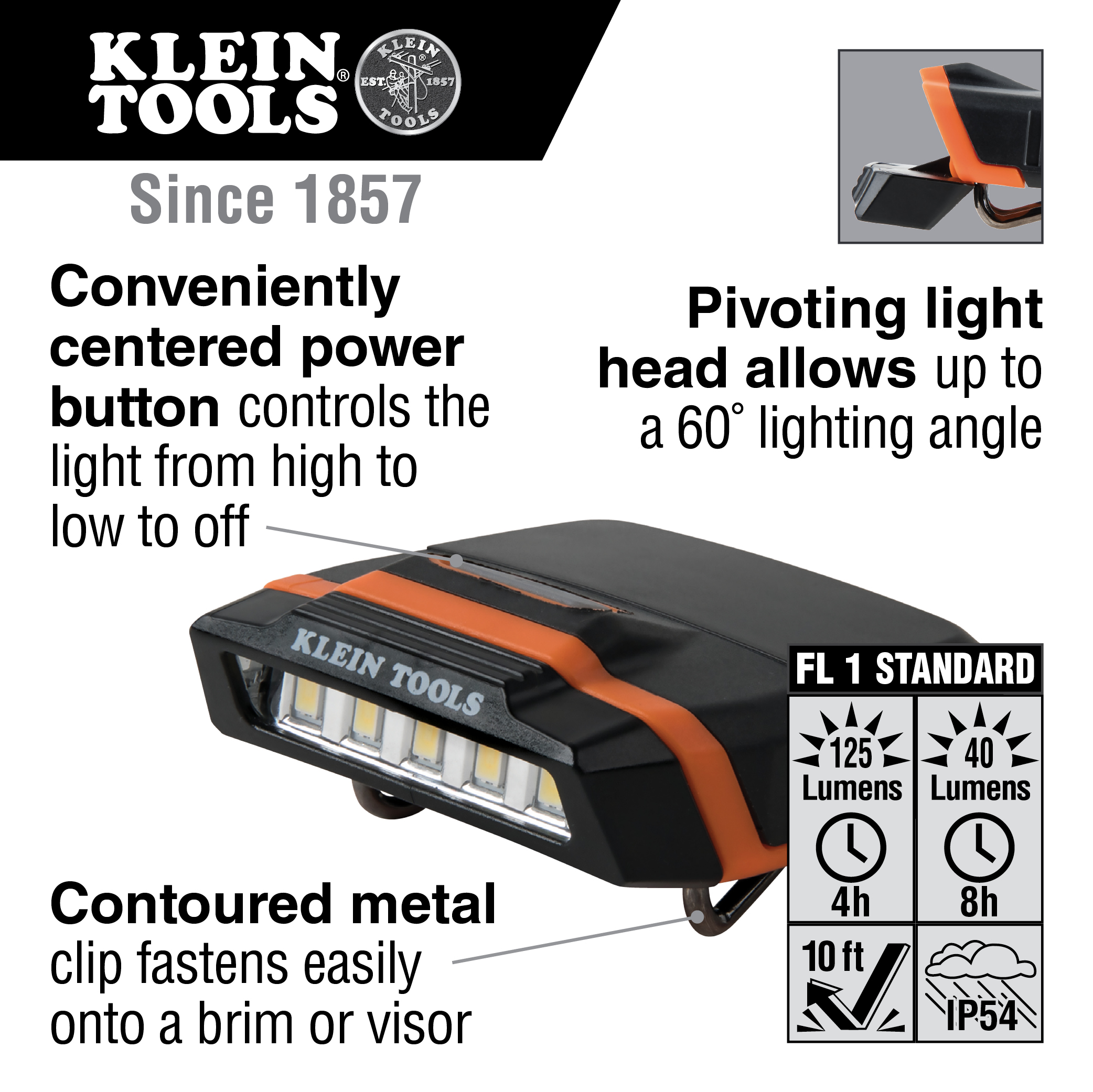 Klein Tools LED Cap Visor Light - GME Supply