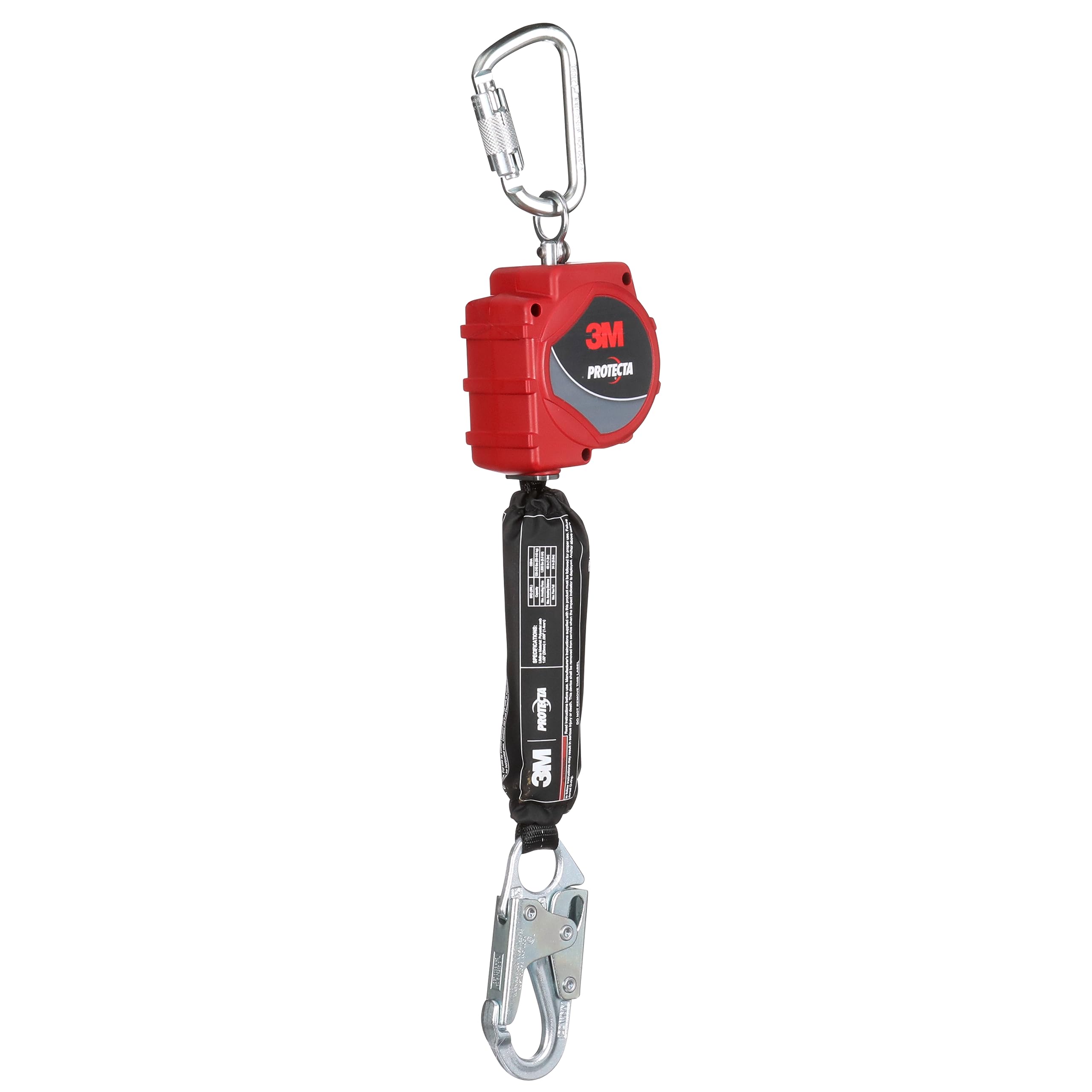 3M Protecta Self-Retracting Lifeline with Carabiner 3100513, Web, Steel Snap Hook, 11ft - GME Supply