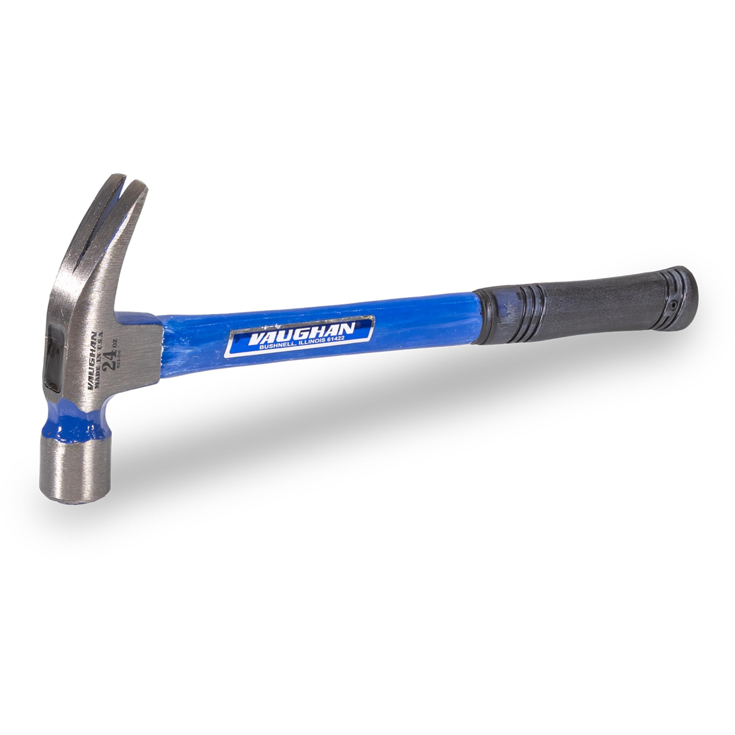 Vaughan 24oz Milled Face Hammer w/ Fiberglass Handle - GME Supply