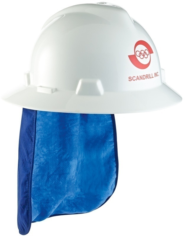 Ergodyne Chill-its Hard Hat Neck Shade with Cooling Towel