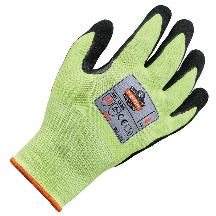 Ergodyne Proflex Hi-Vis Nitrile-Coated Level 4 Cut-Resistant Gloves ... Ergodyne Proflex Hi-Vis Nitrile-Coated Level 4 Cut-Resistant Gloves ...
