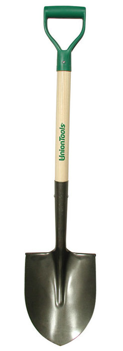 Round Point Shovel with Poly D-grip - GME Supply