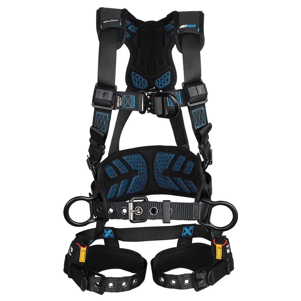 FallTech FT-One 4 D-Ring Construction Climbing Harness with Tongue ...