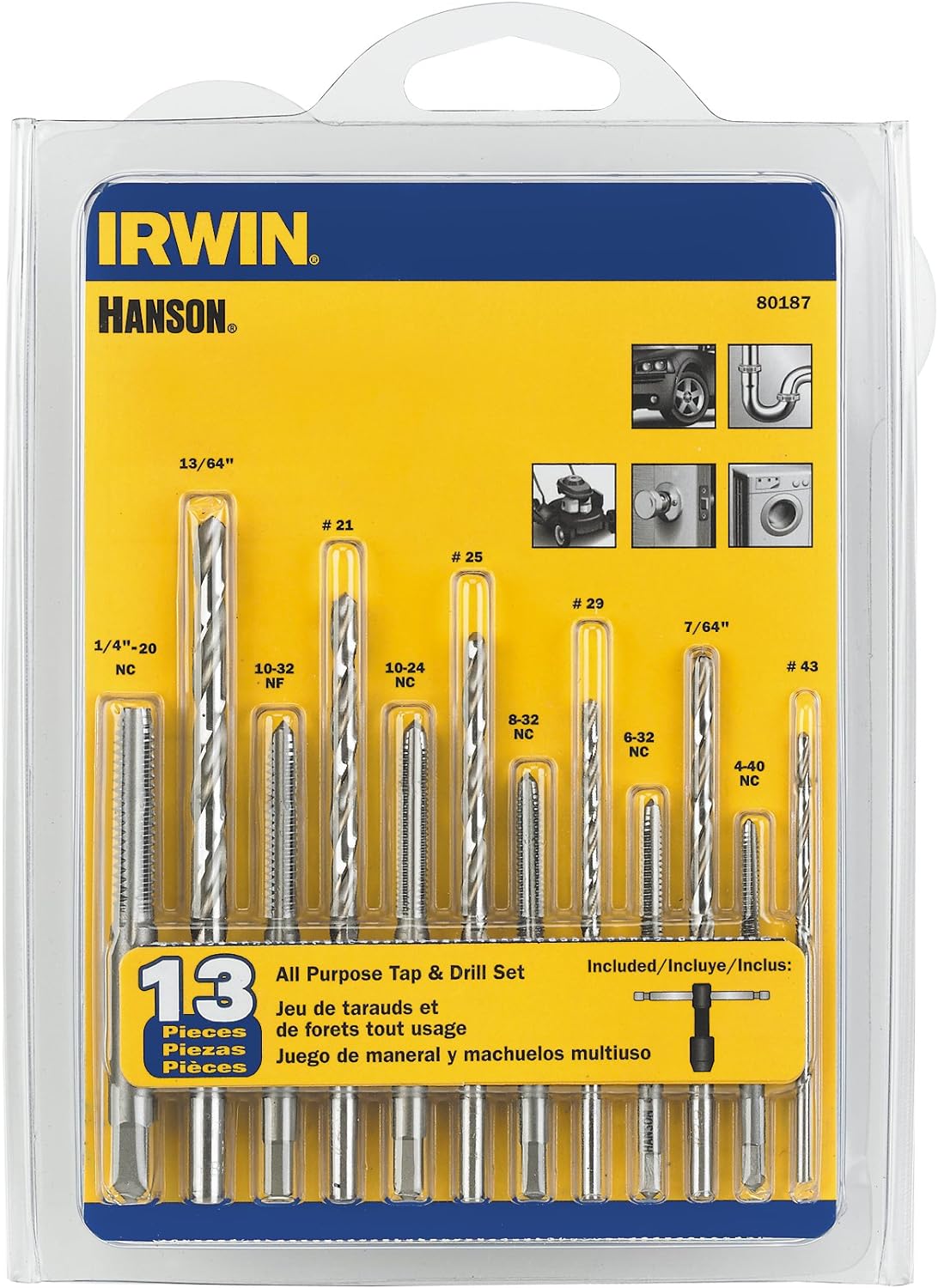Irwin Tools All Purpose Tap and Drill 13-Piece Set - GME Supply