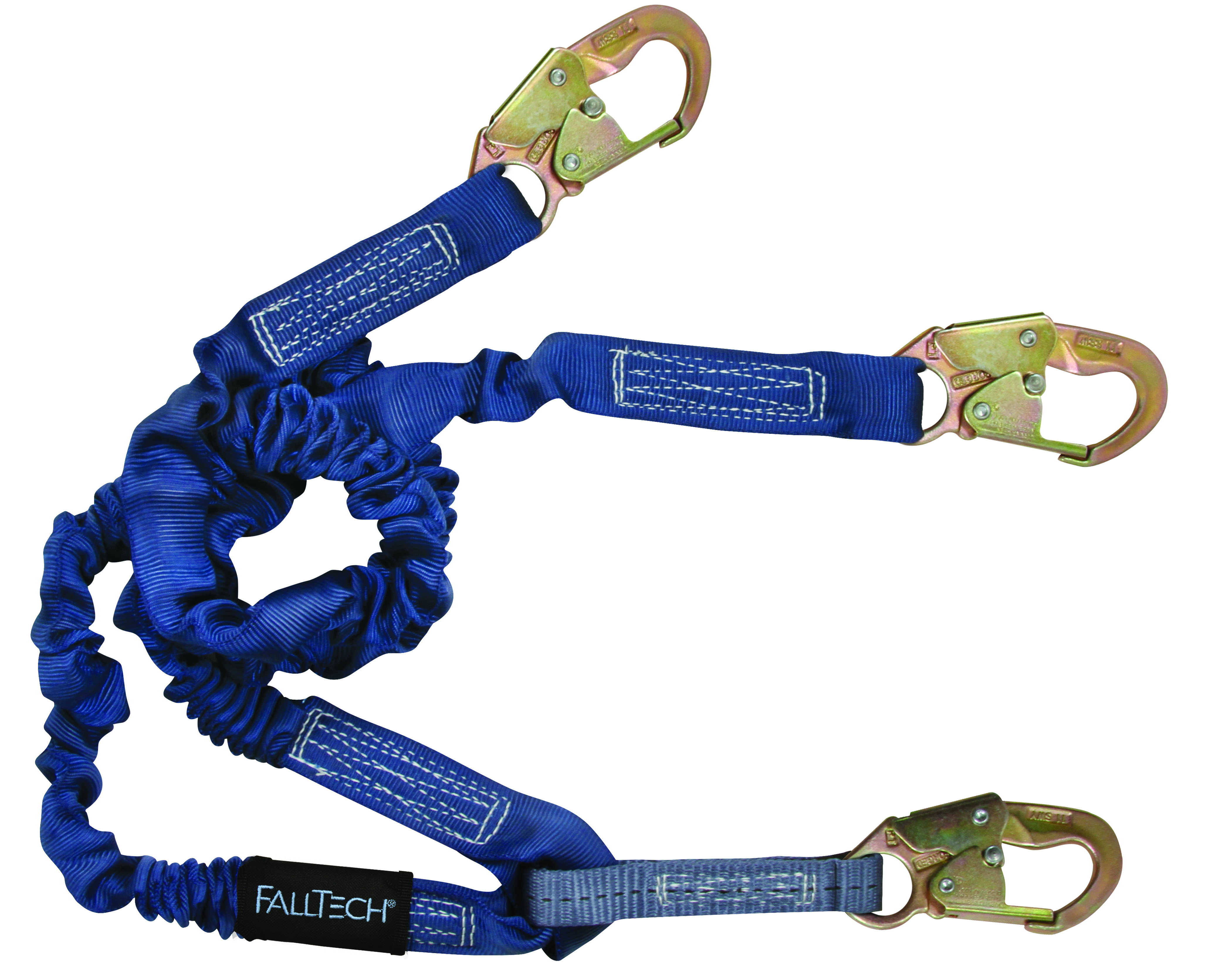 FallTech ElasTech Twin Leg Lanyard with Steel Snap Hooks - GME Supply