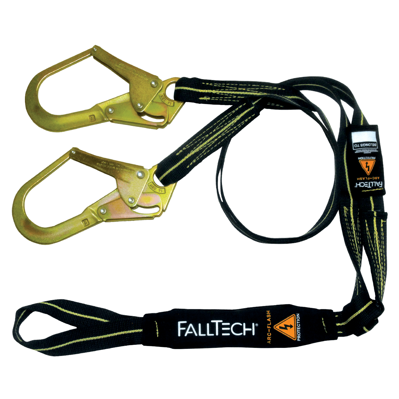 FallTech 6' Arc Flash Energy Absorbing Lanyard, Double-leg with Choke ...
