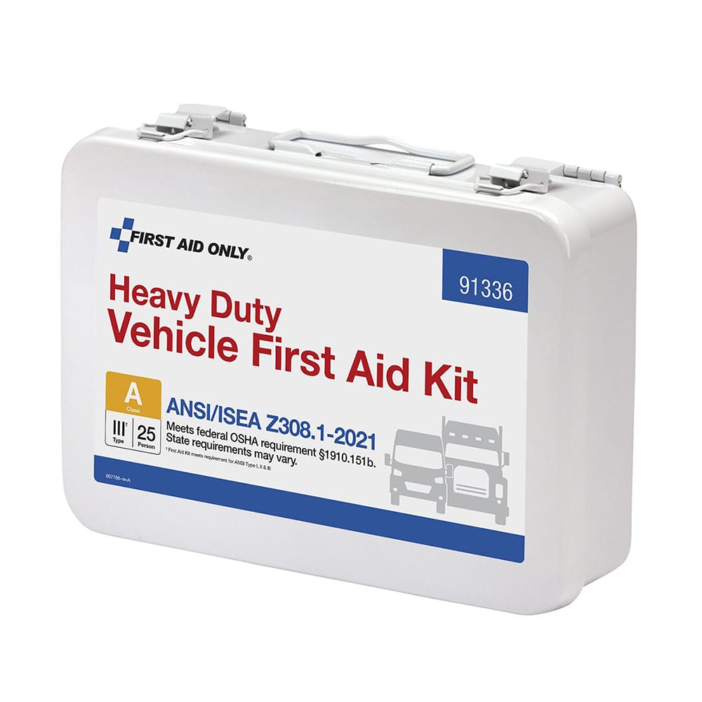 First Aid Only ANSI A 25 Person Heavy Duty Vehicle Metal ANSI 2021 ...
