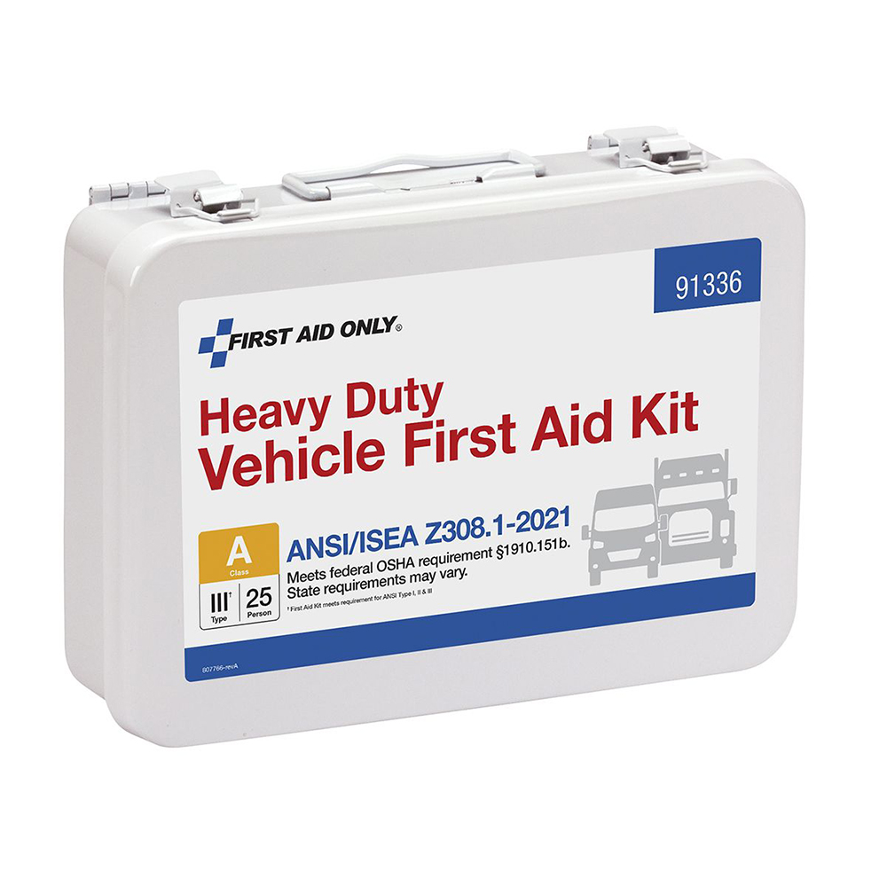 First Aid Only ANSI A 25 Person Heavy Duty Vehicle Metal ANSI 2021 ...