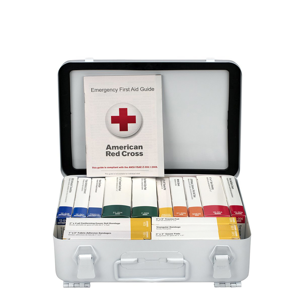 First Aid Only ANSI A 25 Person 16 Unit Metal ANSI 2021 Compliant First ...