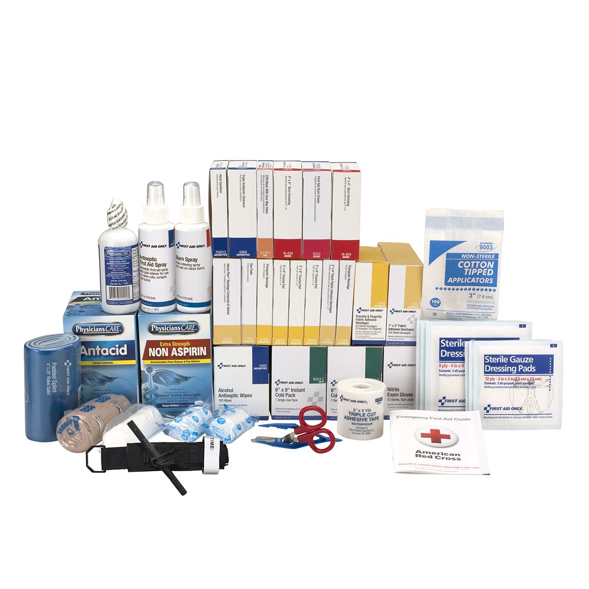 First Aid Only 100 Person ANSI B 3 Shelf Refill Kit (ANSI 2021 ...