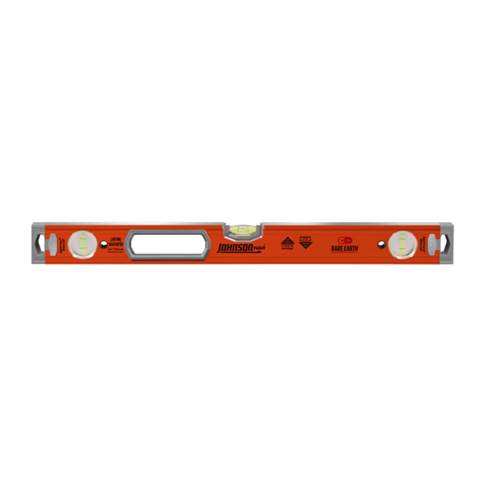 Johnson Level 24 Inch Magnetic Heavy Duty Aluminum Box Level - GME Supply
