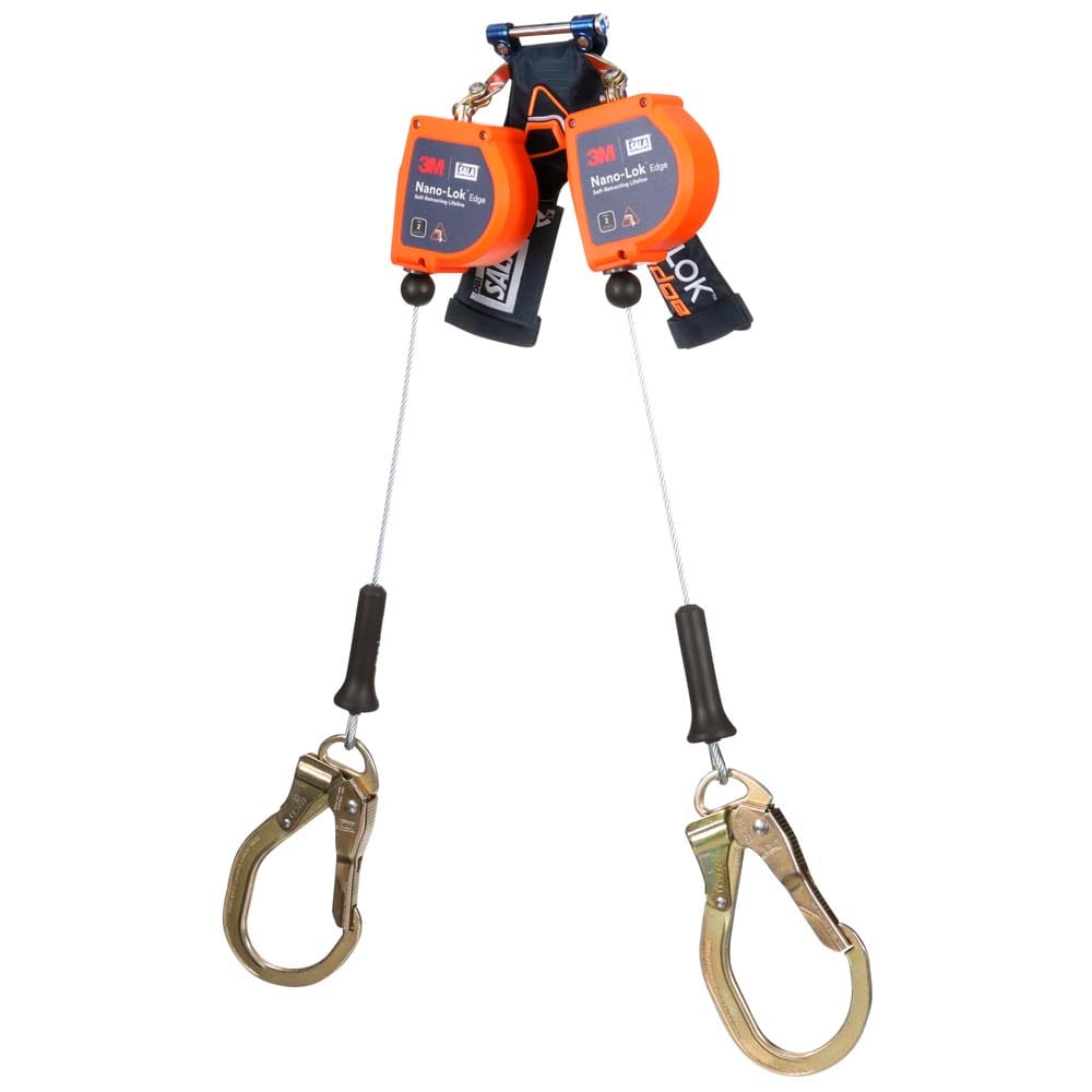 3M DBI-SALA Nano-Lok Edge Twin-Leg Personal 8-Foot Self-Retracting ...