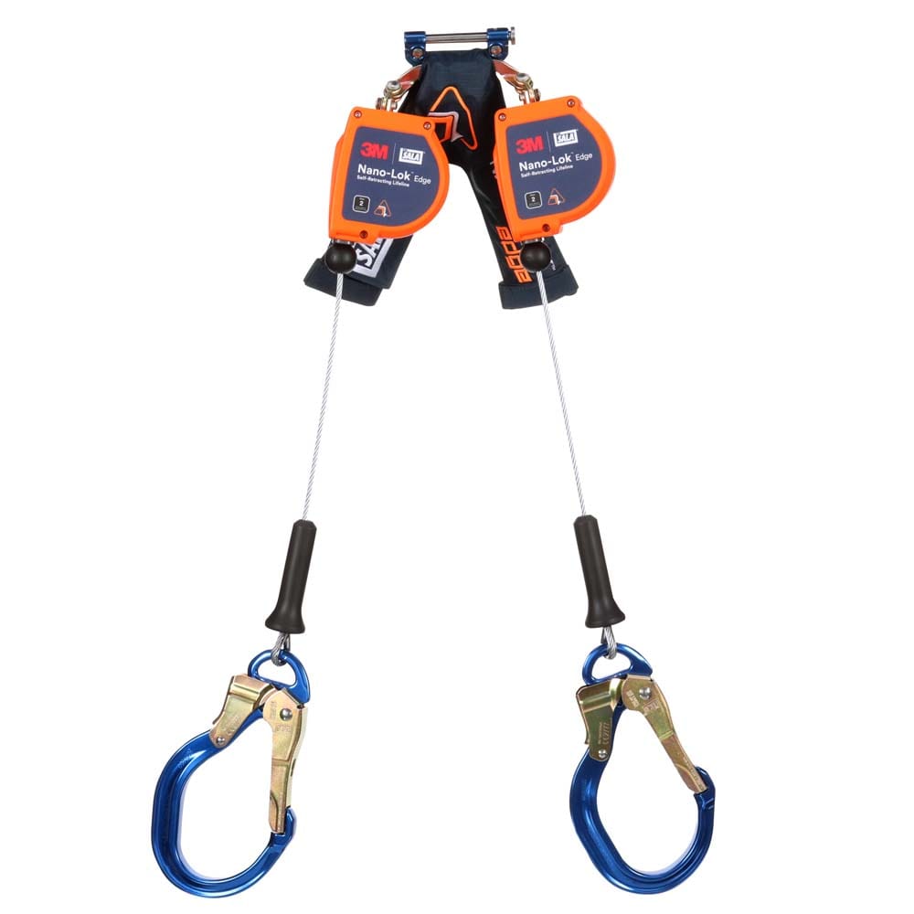3M DBI-SALA Nano-Lok Edge Twin-Leg Personal 8-Foot Self-Retracting ...