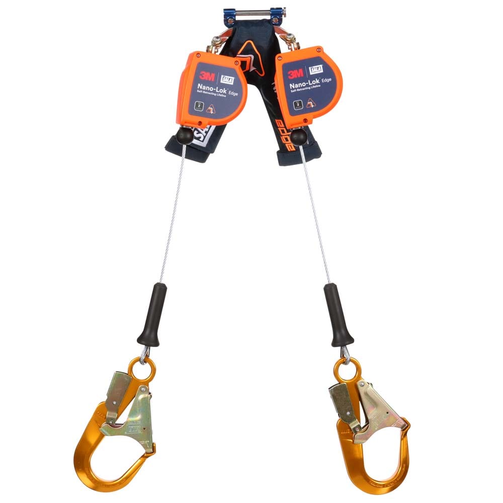 3M DBI-SALA Nano-Lok Edge Twin-Leg Personal 8-Foot Self-Retracting ...