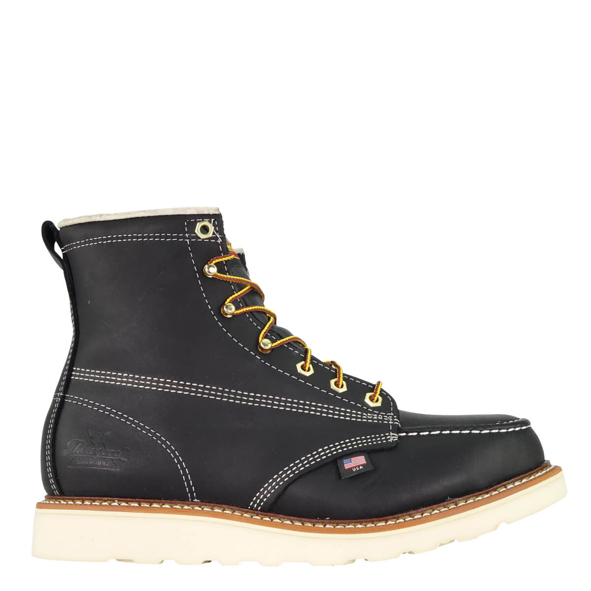 Thorogood American Heritage 6 Inch Black Safety Toe Moc Toe MAXWear ...