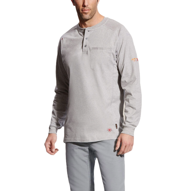 Ariat FR Air Henley - Gray Heather - GME Supply