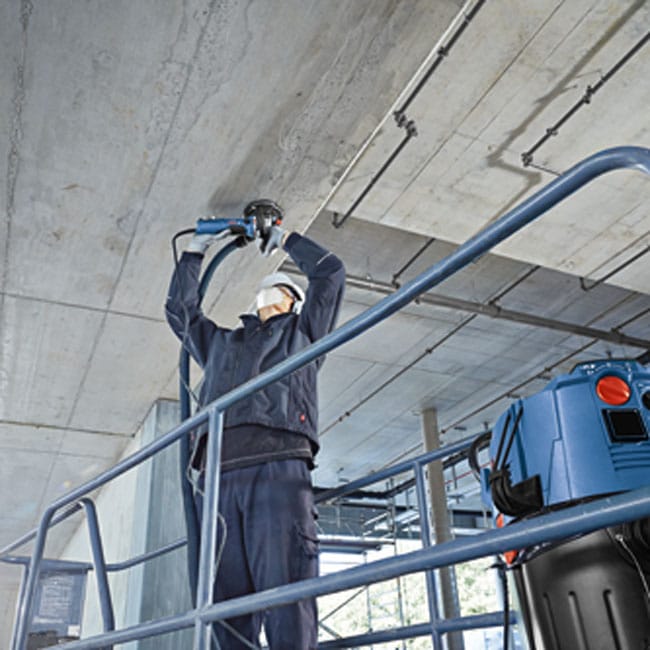 Bosch 5 Inch Concrete Surface Grinder with Dust Collection Shroud - GME ...