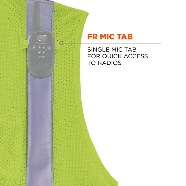 Ergodyne GloWear Hi-Vis FR Modacrylic Mesh Safety Class 2 Type R Vest ...