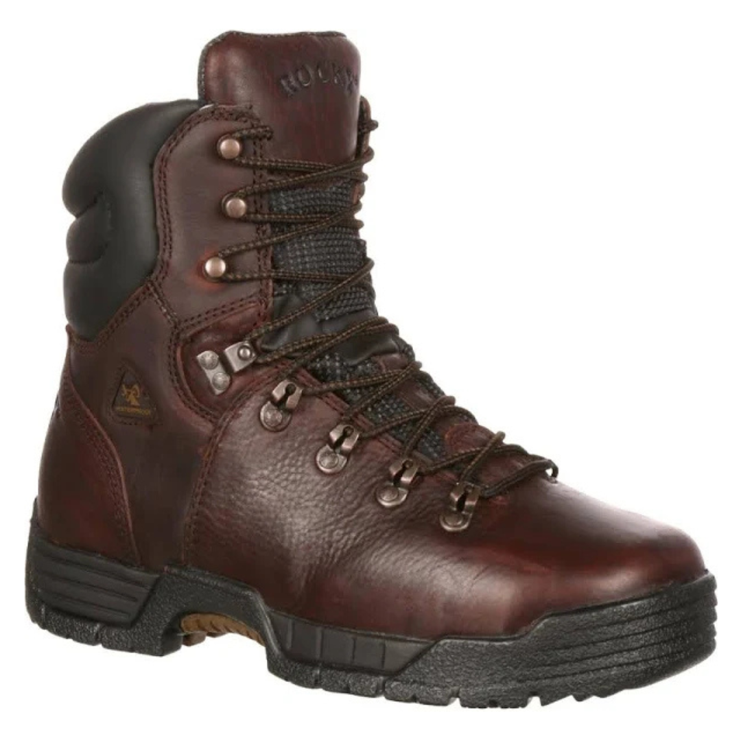 Rocky MobiLite 6 inch Steel Toe Oil Resistant Brown Boot - Men's Size ...