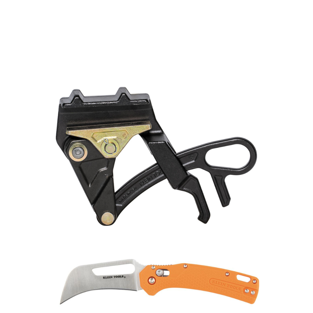 Klein Tools Wide Range Transmission Grip with Free Skinning Knife - GME ...