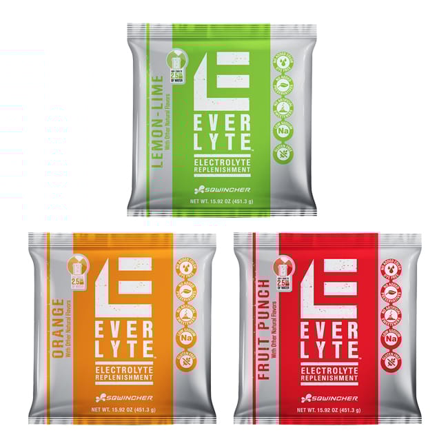 Sqwincher EverLyte 2.5 Gallon Powder Drink Mix (20 Pack) - GME Supply