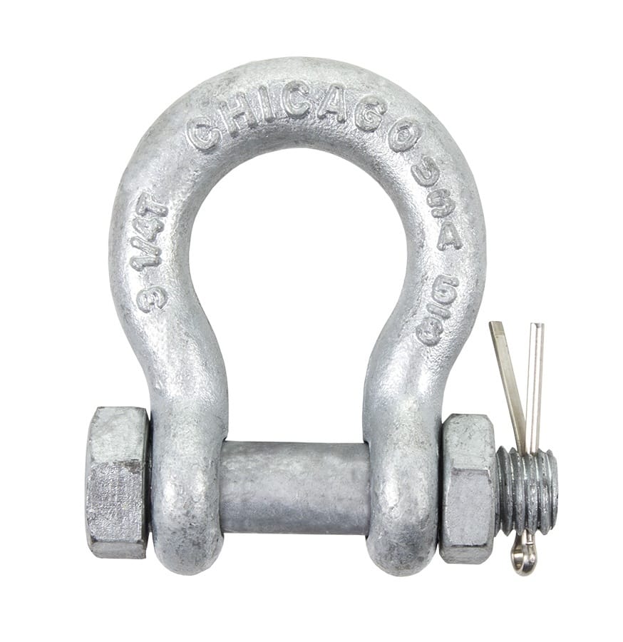 Chicago Hardware Galvanized Bolt Type Shackle - GME Supply