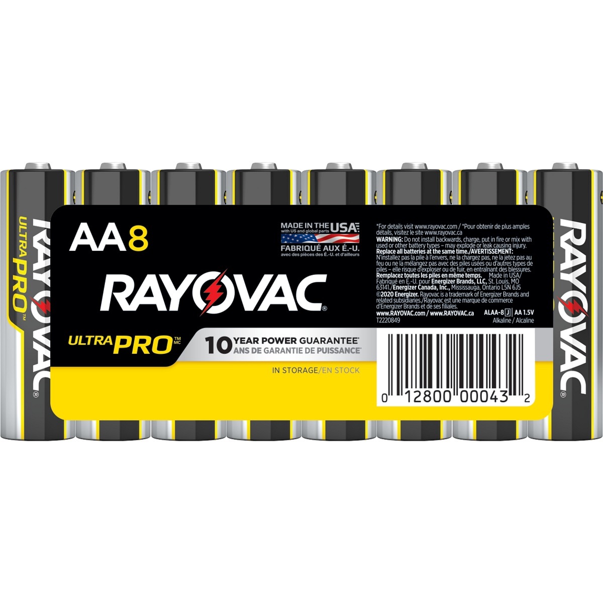 Rayovac Ultra Pro Industrial AA Alkaline Battery - GME Supply