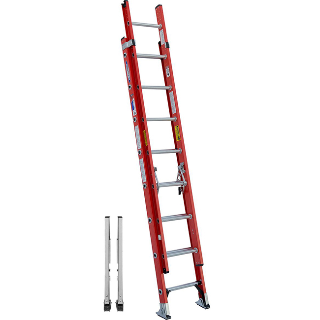 Werner D6200-2 Series Type 1A Fiberglass Extension Ladder - GME Supply
