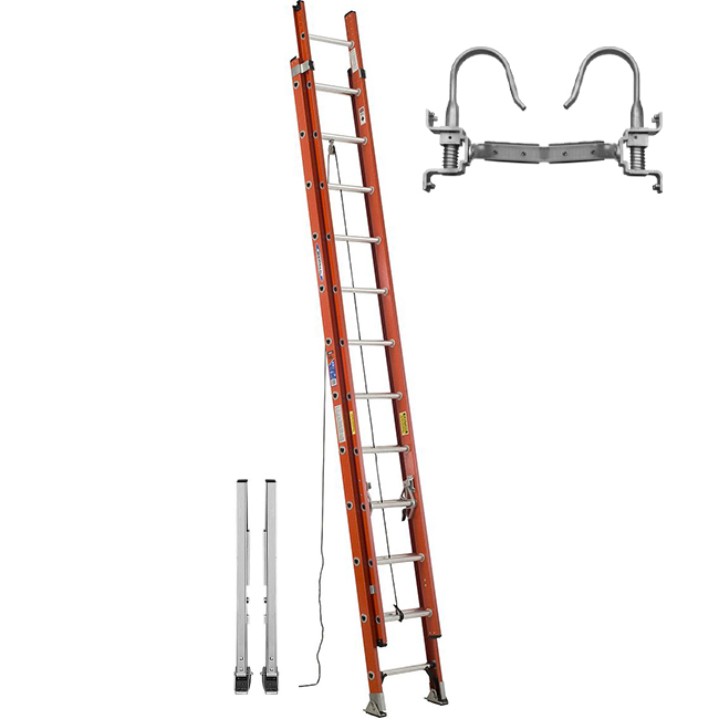 Werner D6200-2 Series Type 1A Fiberglass Extension Ladder - GME Supply