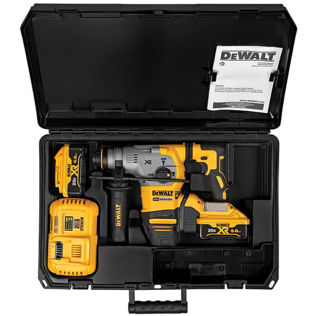 20V MAX 1-1/8 inch XR Brushless Cordless SDS PLUS L-Shape Rotary Hammer ...
