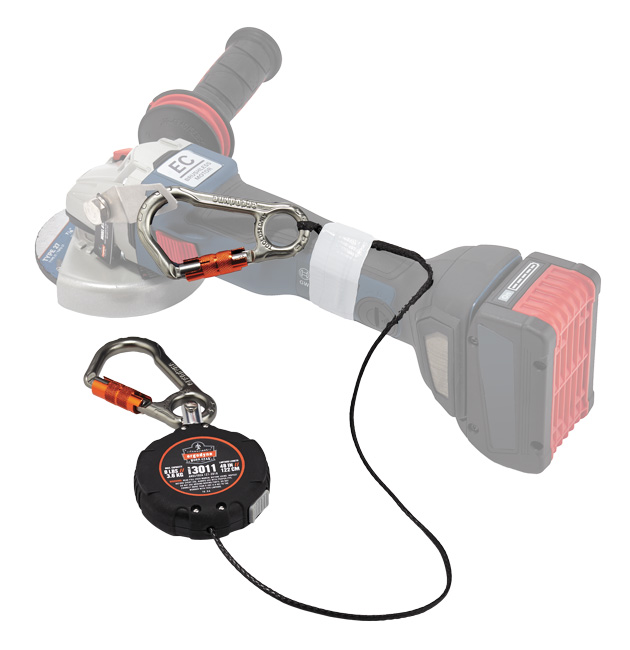 Ergodyne Squids 3011 Retractable Tool Lanyard with Carabiner Mount ...