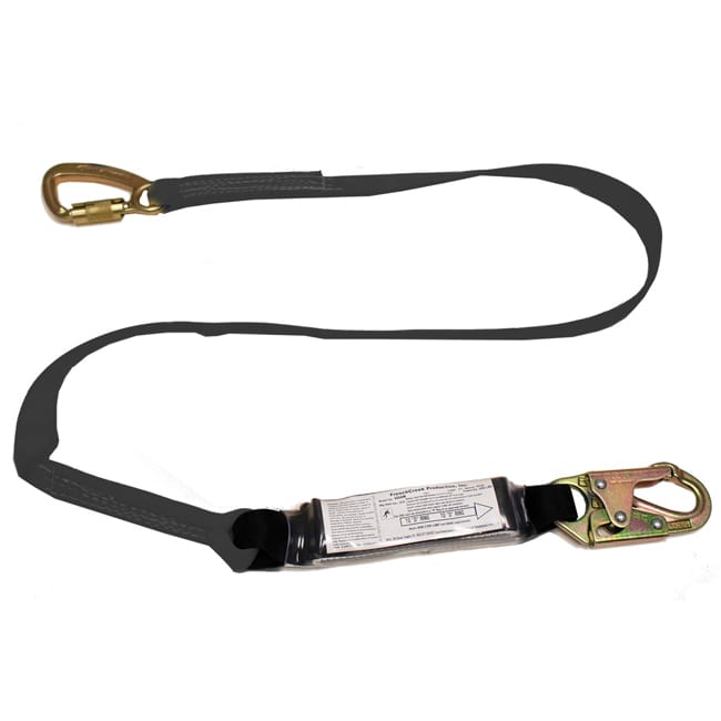 French Creek STRATOS Six Foot Tie-Back Lanyard with Pack Style Absorber ...