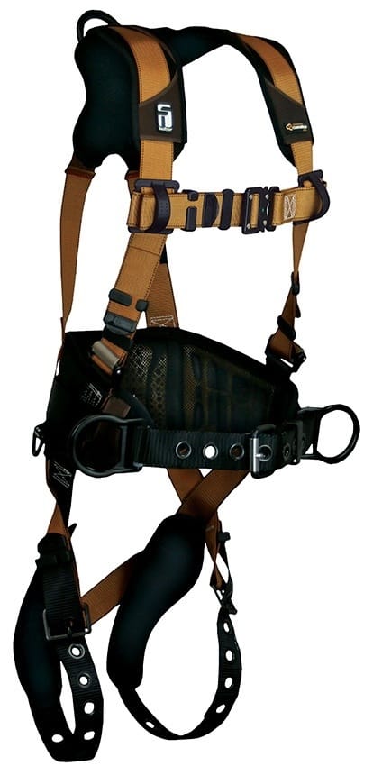 FallTech Advanced ComforTech Gel Belted 3 D-Ring Construction Harness ...