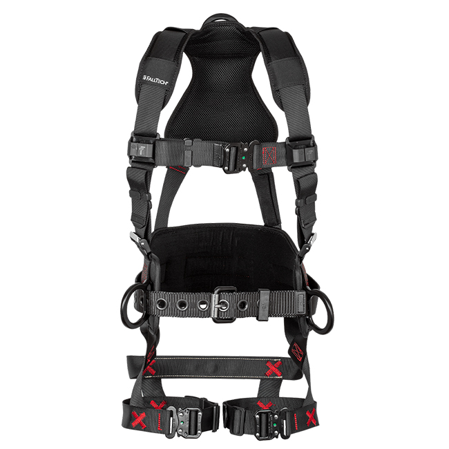 FallTech FT-Iron 3 D-Ring Construction Harness with Quick Connect Legs ...