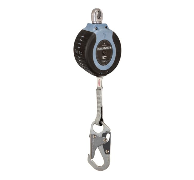 FallTech 10 Foot Compact Web SRD with Swivel Eye Connector and Steel ...