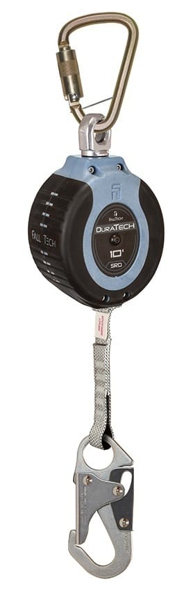 FallTech 10 Foot DuraTech Compact Web SRD with Steel Carabiner - GME Supply
