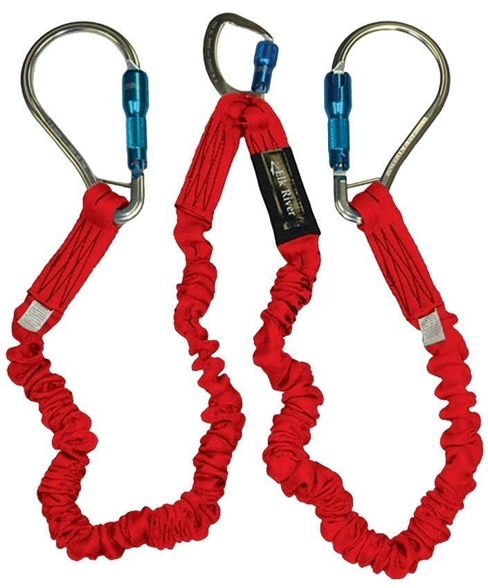 Elk River FLEX-NoPac Twin Leg Lanyard with Aluminum Carabiners - GME Supply