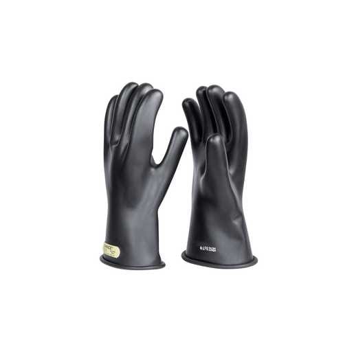 Hubbell Class 00 Black Rubber Gloves - GME Supply