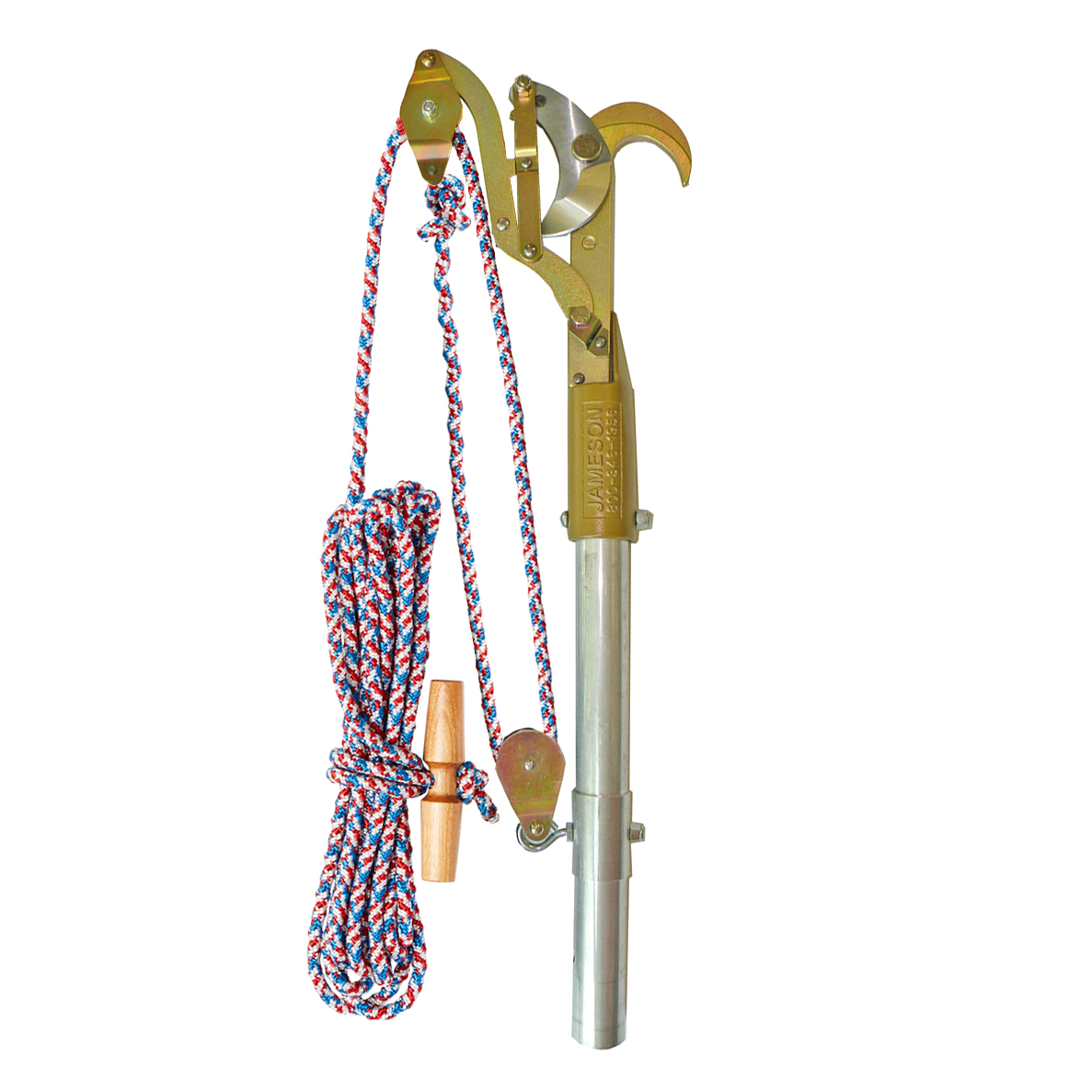 JA-34 Big Mouth Double Pulley Pruner Kit with Premium Bumpy Rope, Red ...